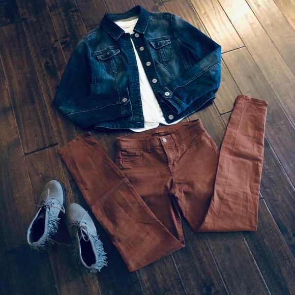 J Brand | Jeans | J Brand Maria Womens Rust Color Skinny Jeans 25 ...